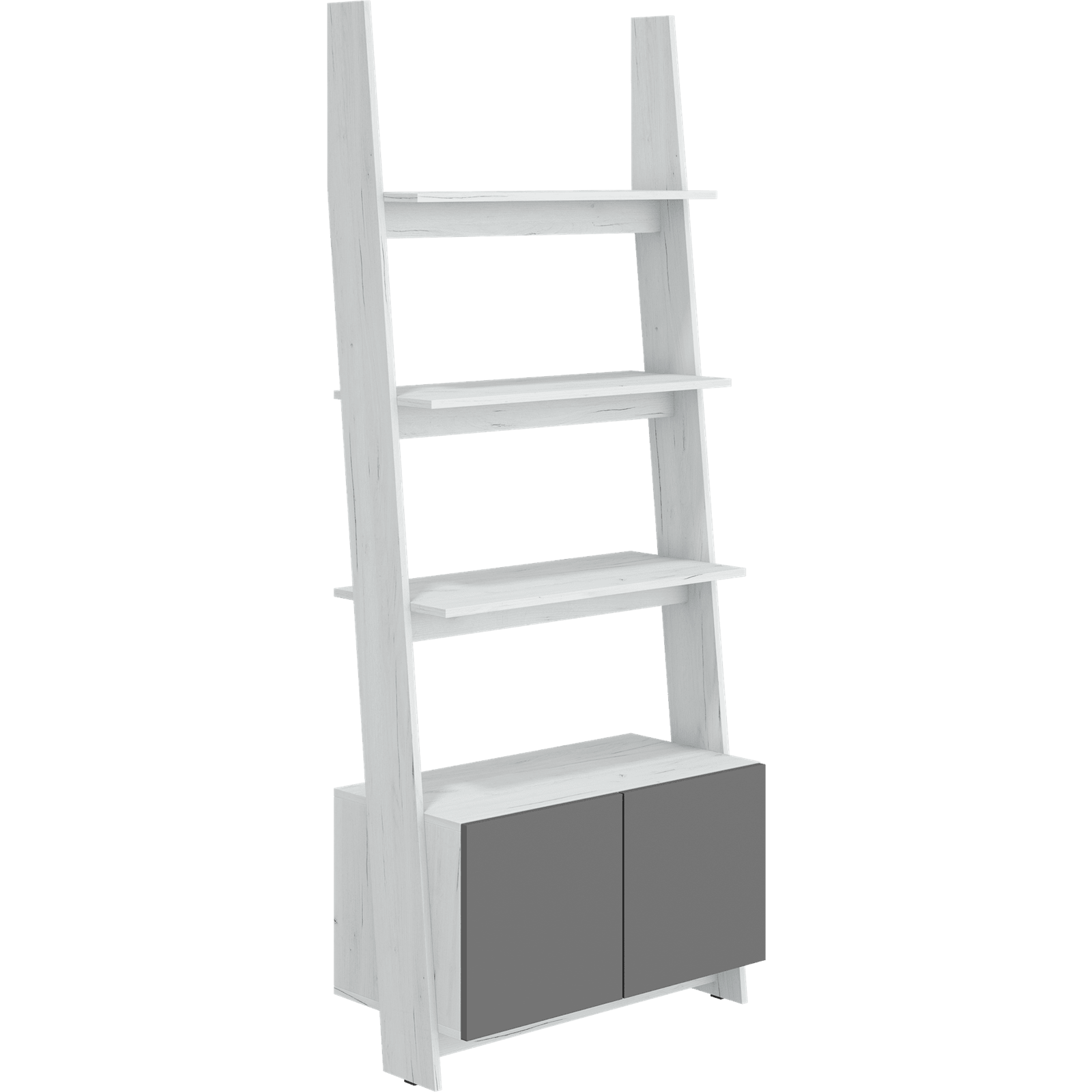 RACK collection: Bookcase 80-1D – RAC-07 - Craft White - FurnitureByJDM ...